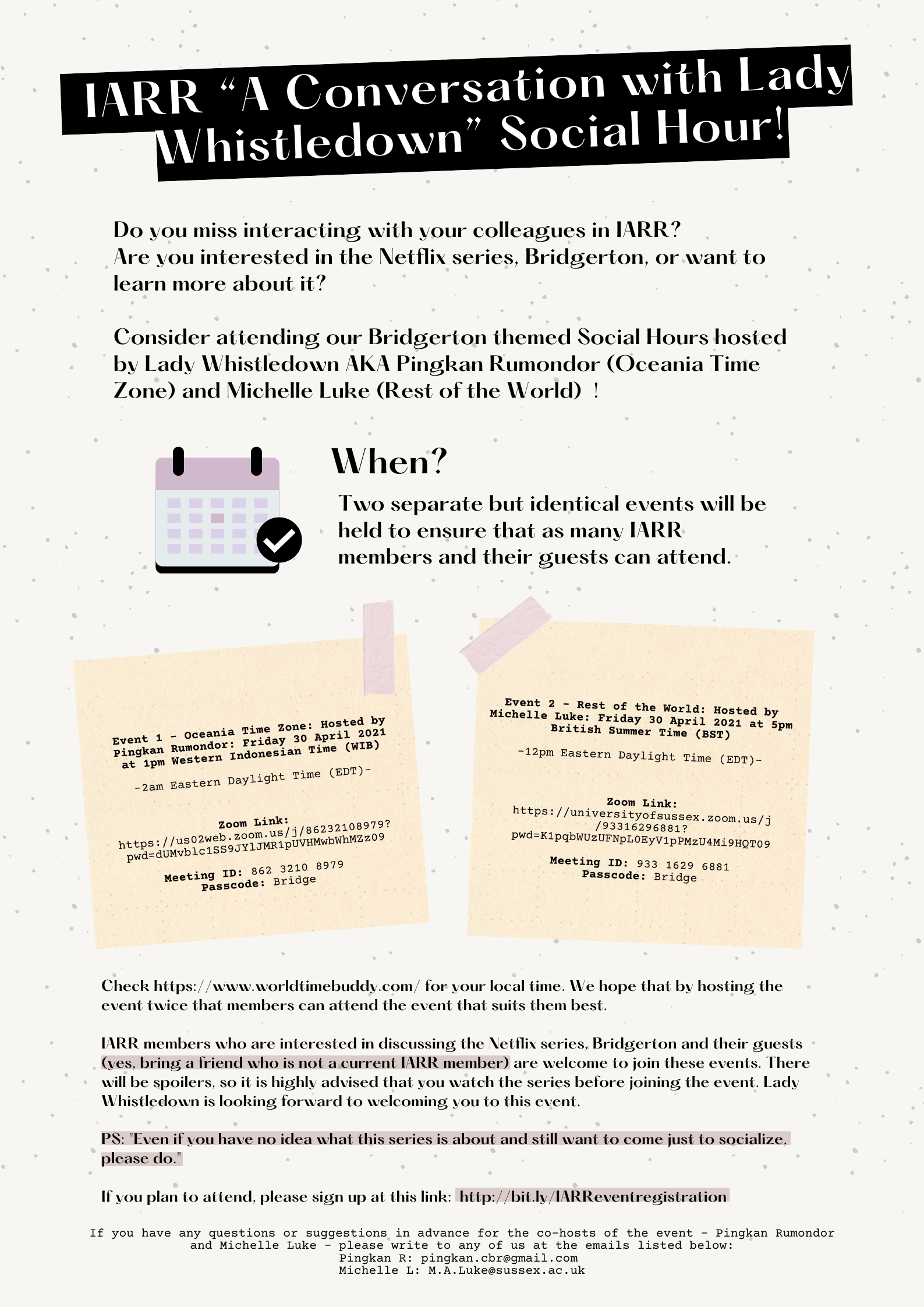 IARR - Virtual Events